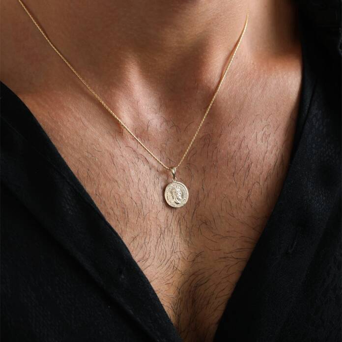 Type 1 Madalyon Erkek Kolye ALTIN ERKEK KOLYE